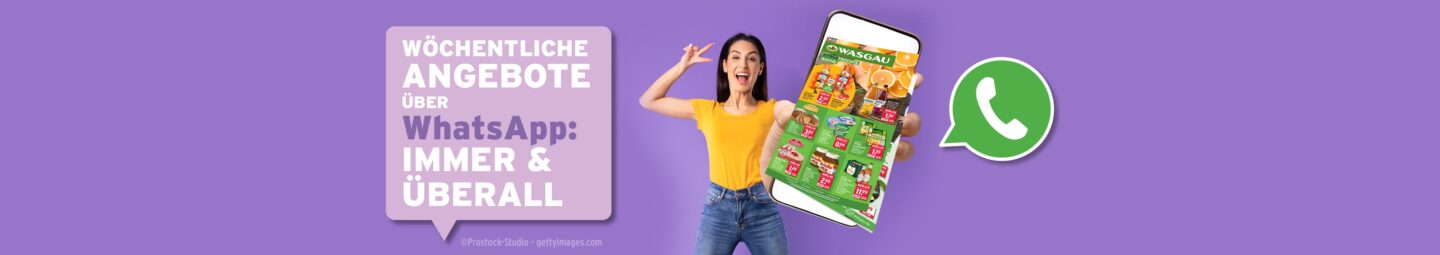 Wasgau Prospekt per WhatsApp | digitale Prospekte erhalten
